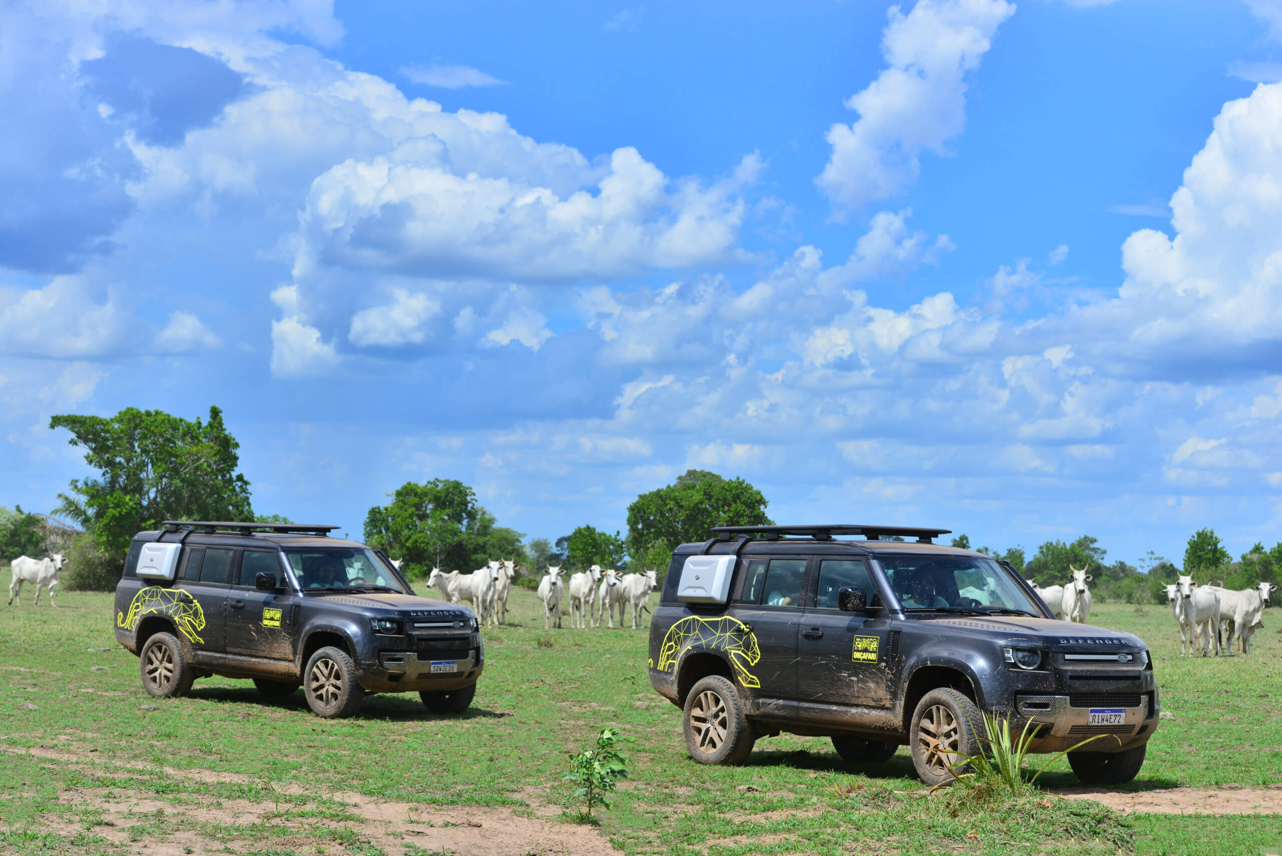 Lançamento exclusivo dos modelos Defender off-road no Pantanal